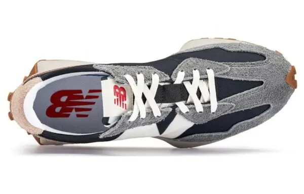 NEW BALANCE 327 Athletic Sneakers - Black/white/gray