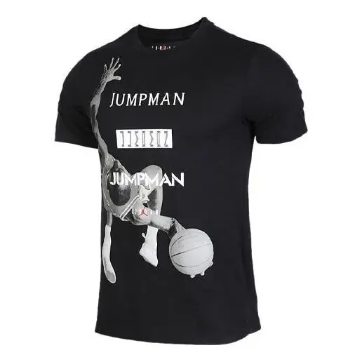 JORDAN Basketball Graphic Short Sleeve Tee - Black