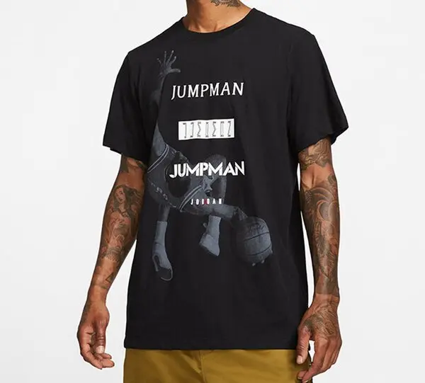 JORDAN Basketball Graphic Short Sleeve Tee - Black
