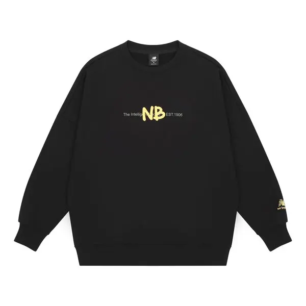 NEW BALANCE Logo Printing Knit Round Neck Pullover