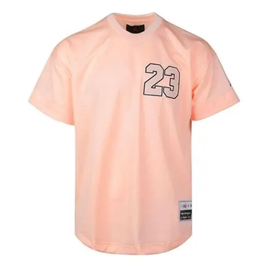 JORDAN 23 Flight Mesh Jersey T-shirt Pale Pinkish Gray - Default Colorway