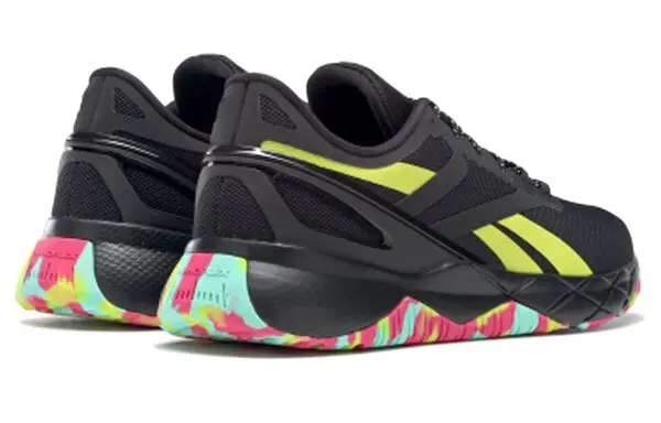 REEBOK Nanoflex Tr " Lime Camo" Athletic Sneakers - Black