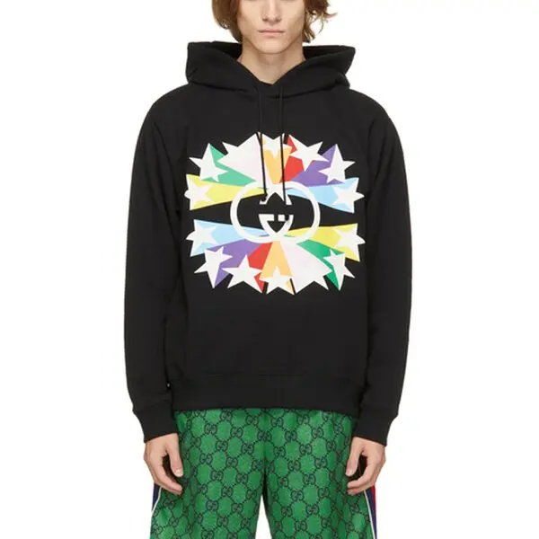 Gucci Full Print Interlock Double G Hoodie