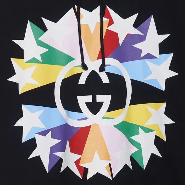 Gucci Full Print Interlock Double G Hoodie