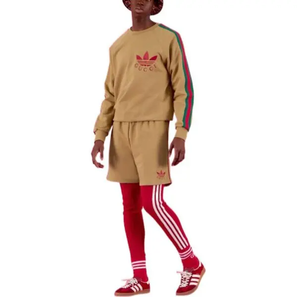Gucci X Adidas Cotton Sersey Sweatshirt 'camel