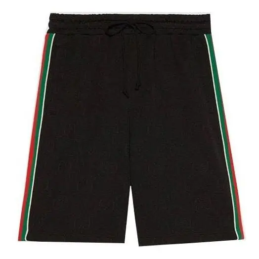 Gucci Gg Jacquard Gersey Bermuda Shorts - Black