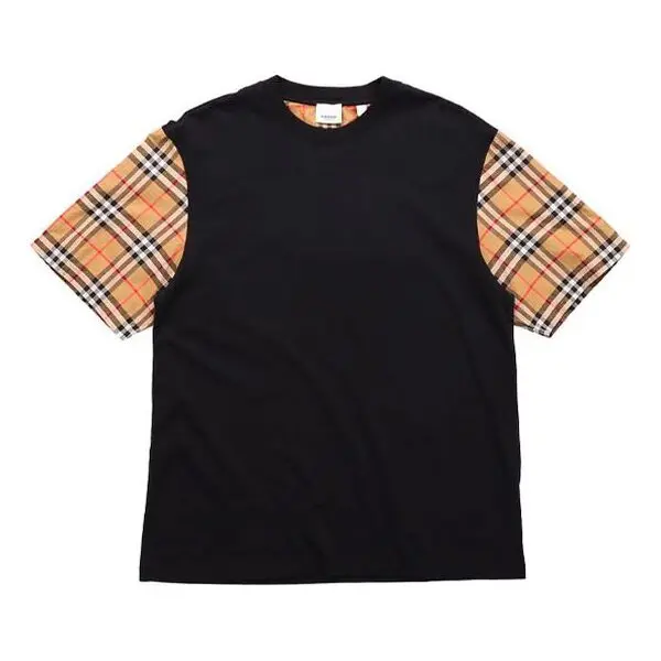 Burberry Vintage Check Short Sleeve T-shirt - Black