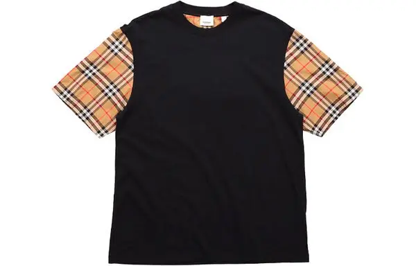 Burberry Vintage Check Short Sleeve T-shirt - Black