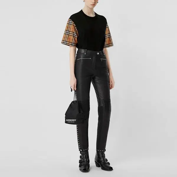 Burberry Vintage Check Short Sleeve T-shirt - Black