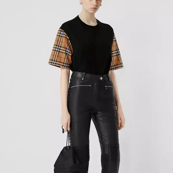 Burberry Vintage Check Short Sleeve T-shirt - Black