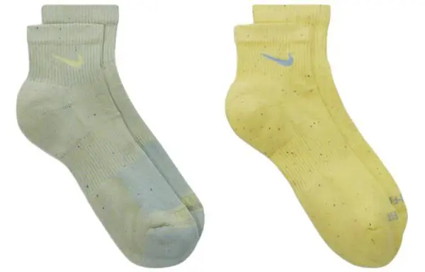 Nike Everyday Plus Cushioned Training Ankle Socks 'green Yellow