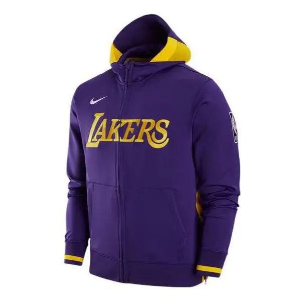 Nike Nba Los Angeles Lakers Zip-up Hooded Jacket - Default Colorway