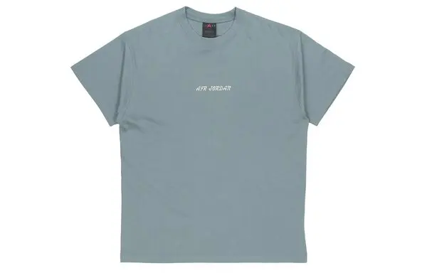 JORDAN Large Logo Sports Round Neck Short Sleeve - Green