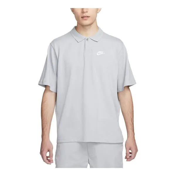 Nike Club Polo Matchup Shirt - Light Grey