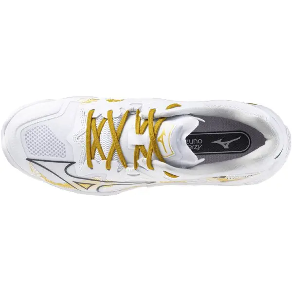 Mizuno Wave Lightning Z8 'gold Dragon' Athletic Sneakers - White/gold