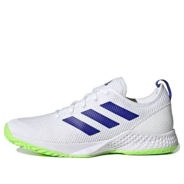 Adidas Court Control Tennis Sneakers - White/blue