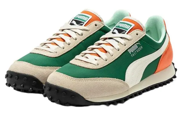 PUMA Fast Rider "dream" Sneakers - Beige/green/orange