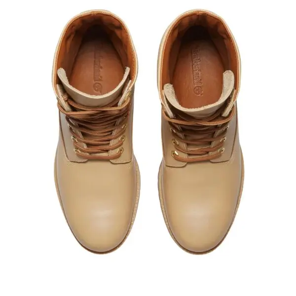 Timberland Premium Inch Waterproof Lace Up Boots - Light Beige