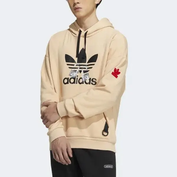 Adidas Originals Vday Uni Sports Printing Logo Pattern Hoodie