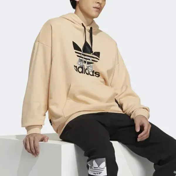 Adidas Originals Vday Uni Sports Printing Logo Pattern Hoodie