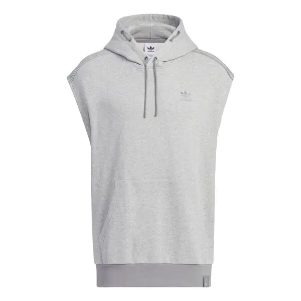 Adidas Originals Sleeveless Hooded Top - Grey