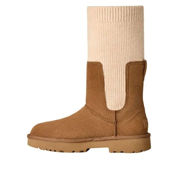 UGG Marais Knit Chelsea Boots - Chestnut