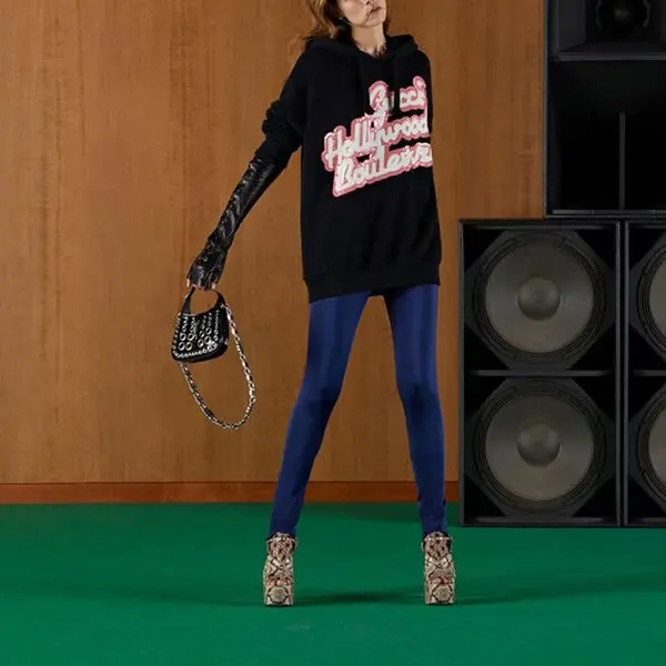 Gucci Hollywood Boulevard Sequinned Hooded Sweatshirt