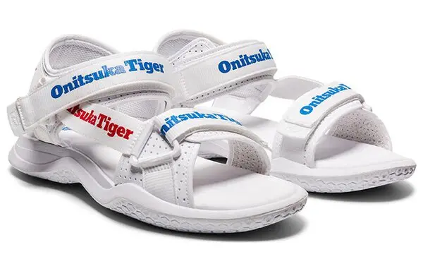 Onitsuka Tiger Ohbori Strap Sandals - White/blue/red