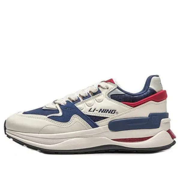 LI-NING 001 Moment V2 Athletic Sneakers - White/blue/red