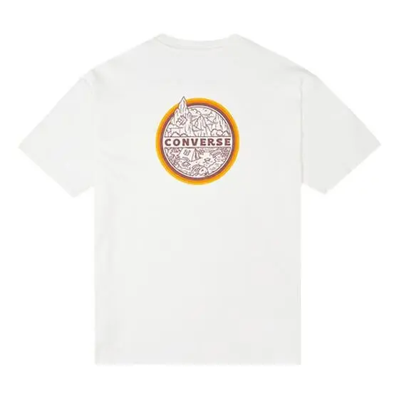 CONVERSE Logo Printing Round Neck Short Sleeve - White