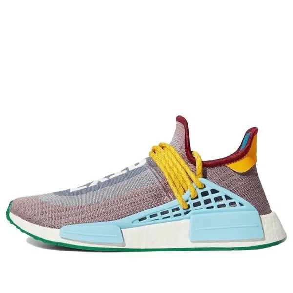 Adidas Pharrell X Nmd Human Race 'extra Eye Legacy Purple' Sneakers - Grey