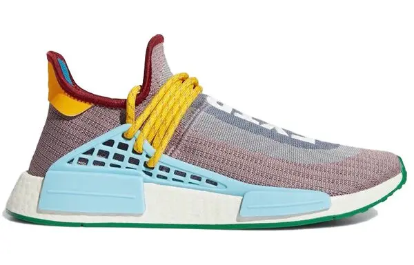 Adidas Pharrell X Nmd Human Race 'extra Eye Legacy Purple' Sneakers - Grey