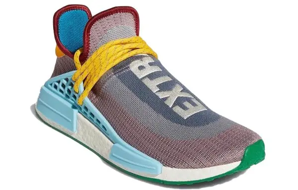 Adidas Pharrell X Nmd Human Race 'extra Eye Legacy Purple' Sneakers - Grey