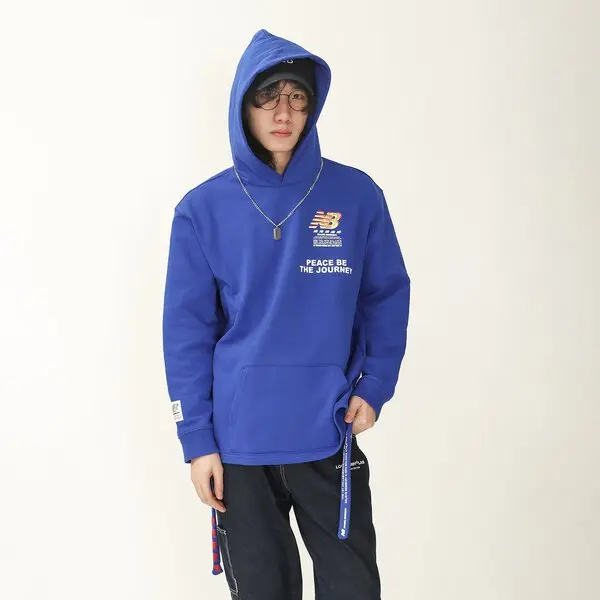 NEW BALANCE X Salehe Bembury Graphic Hoodie - Blue