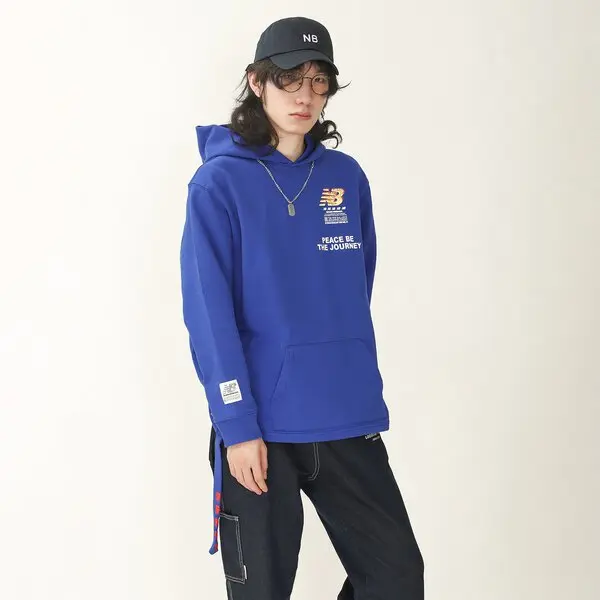 NEW BALANCE X Salehe Bembury Graphic Hoodie - Blue