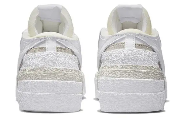Nike X Sacai Blazer Low "white Patent" Sneakers - White/sail