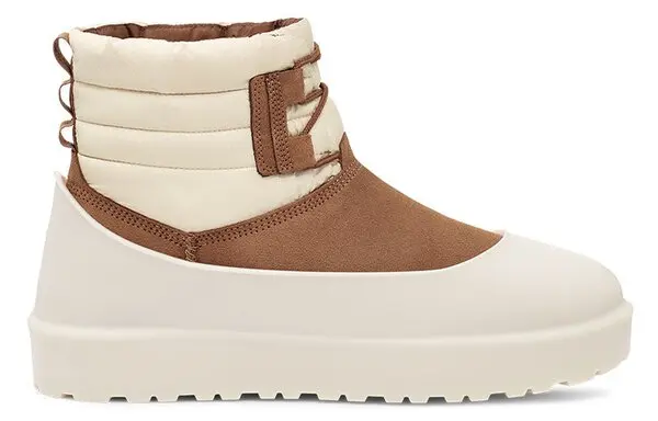 UGG Classic Mini Lace-up Weather Boot - Chestnut/whitecap Grey