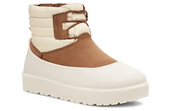 UGG Classic Mini Lace-up Weather Boot - Chestnut/whitecap Grey