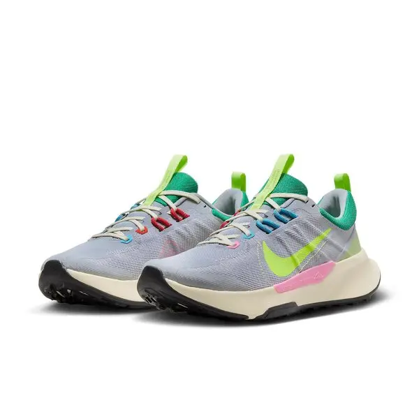 Nike Juniper Trail 2 Next Nature Trail Running Shoes - Wolf Grey/volt/pink Spell