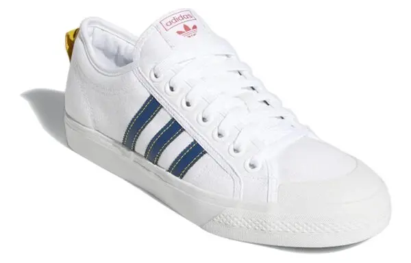 Adidas Nizza Low Top Sneakers - White/blue