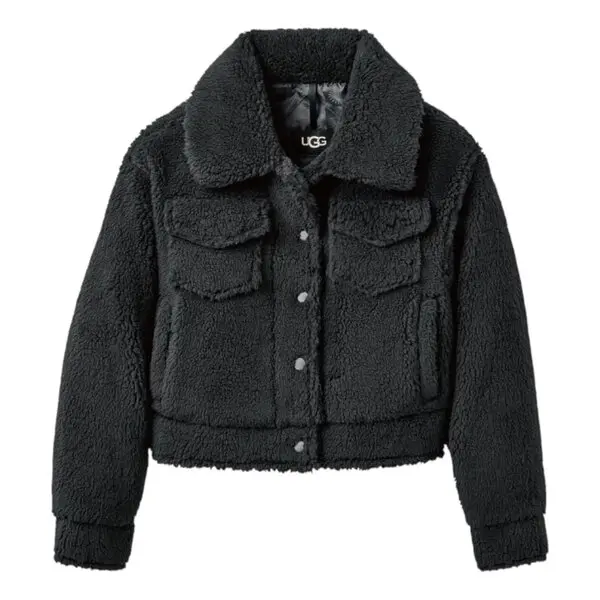 UGG Frankie Short Trucker Jacket - Dark Grey