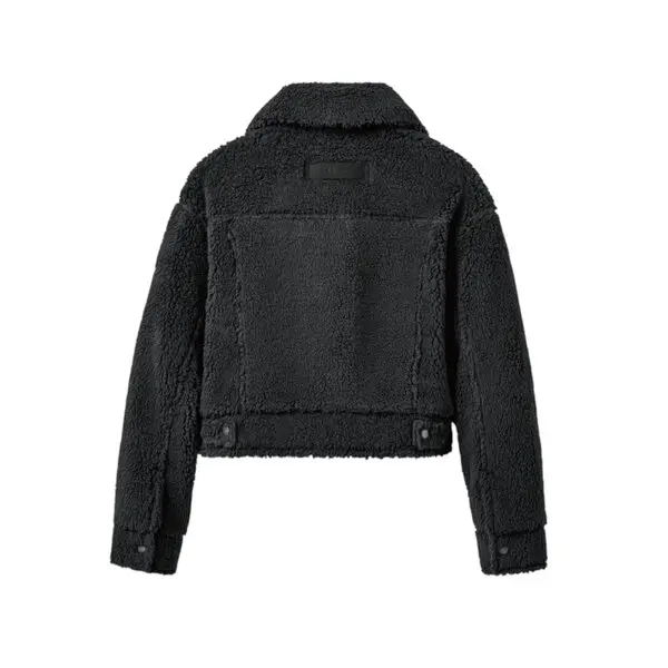 UGG Frankie Short Trucker Jacket - Dark Grey
