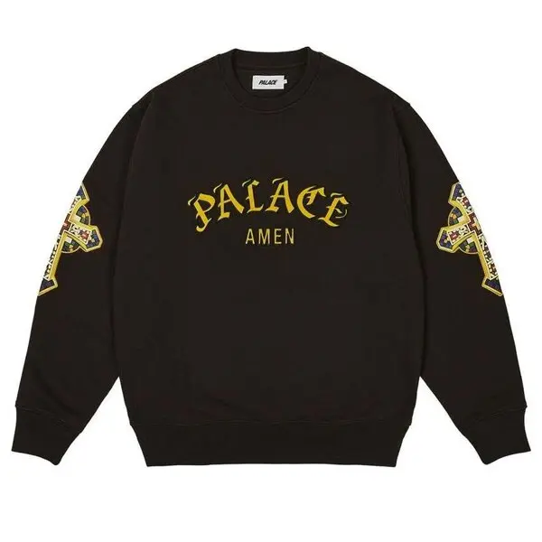 PALACE Saints Crewneck Sweatshirt - Black