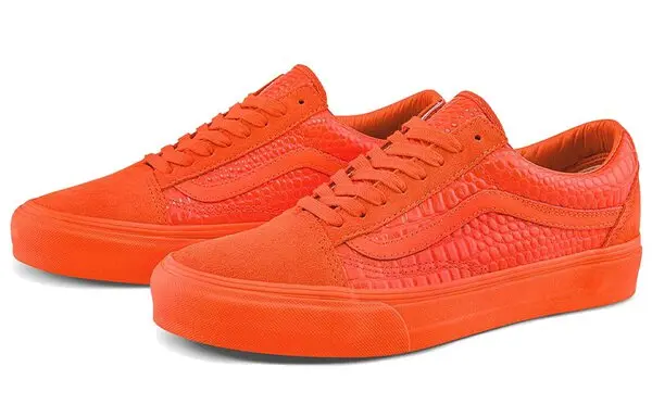 VANS Old Skool Vlt Lx "croc Skin Flame" Sneakers - Orange