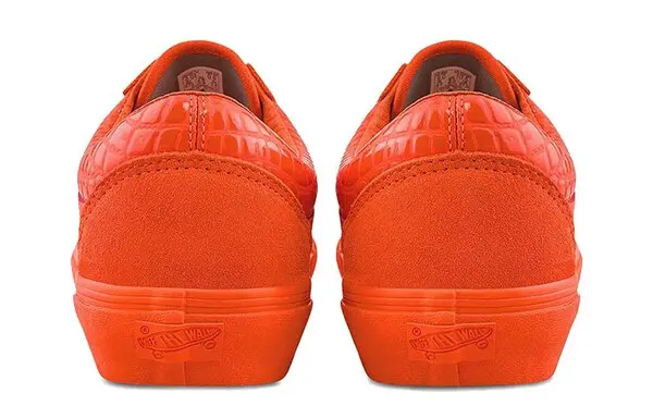 VANS Old Skool Vlt Lx "croc Skin Flame" Sneakers - Orange