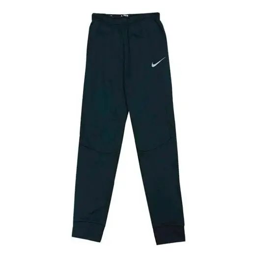 Nike Logo Straight Fleece Lined Casual Sports Pants - Black
