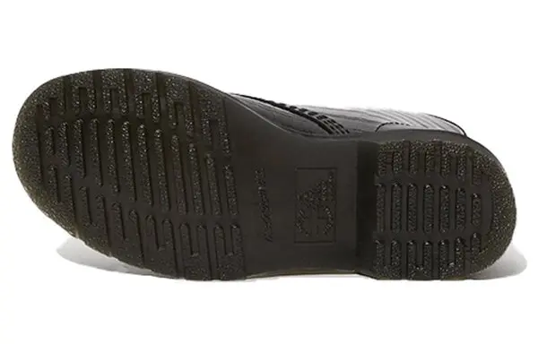 Dr. Martens 1460 Patent Leather Crocodile Print Lace Up Boots - Black