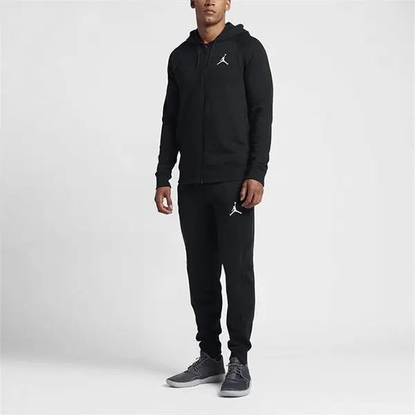 JORDAN Embroidered Knit Hooded Jacket