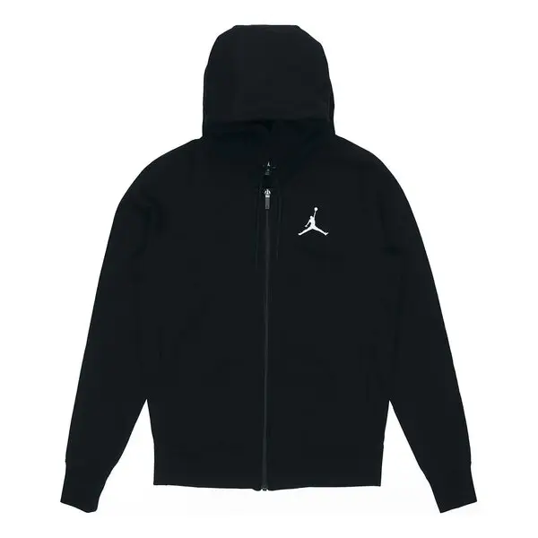 JORDAN Embroidered Knit Hooded Jacket
