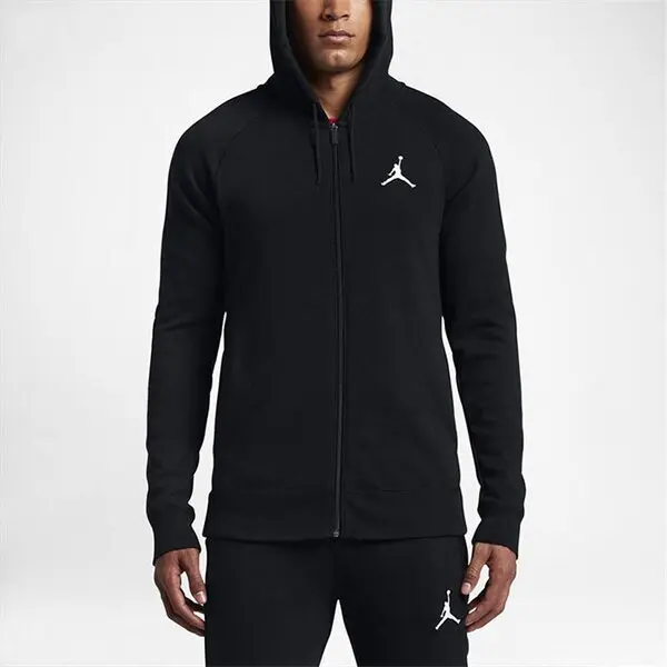 JORDAN Embroidered Knit Hooded Jacket